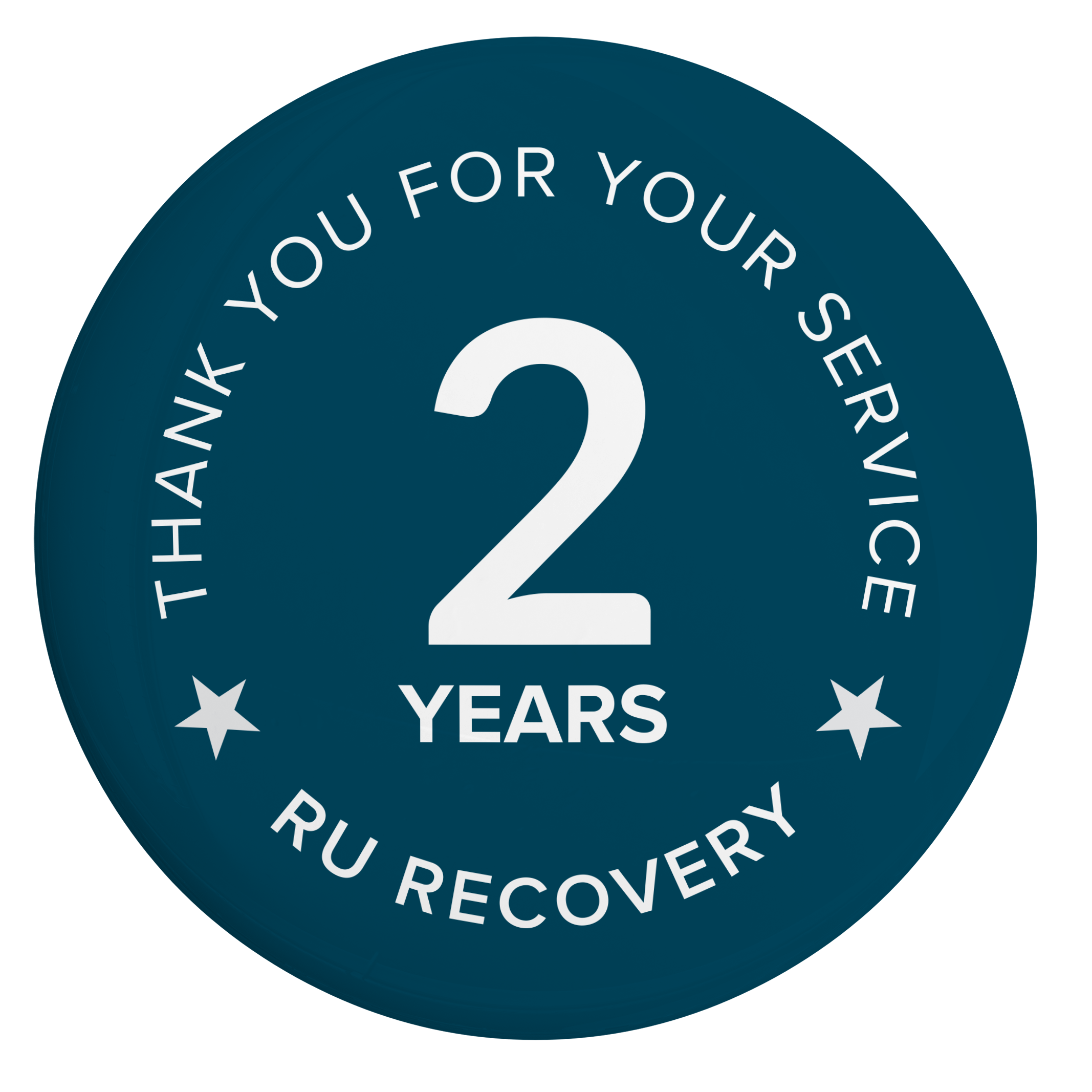 2 Year Service Award Button – RU Recovery