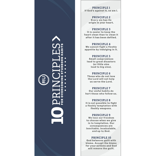 10 Principles Bookmark – RU Recovery